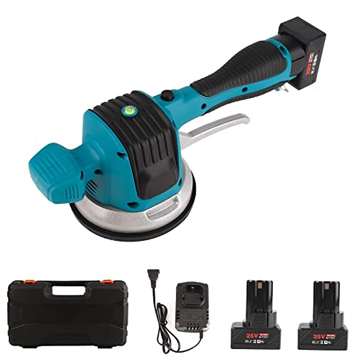 Tile Vibration Machine Installation Tool - Nopwer Tiling Suction Cup for Leveling Handheld Vibrator Adjustable 6 Speeds 25V 12000r/min