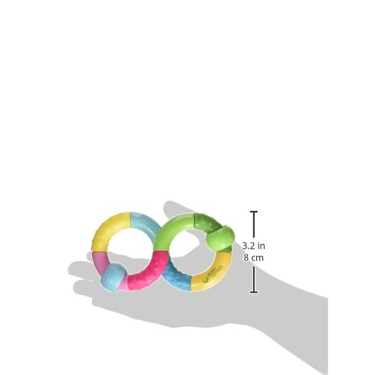 green sprouts Infinity Rattle | Encourages whole learning | Durable material made from safer plastic, Easy to hold & shake, Playful rattle sound