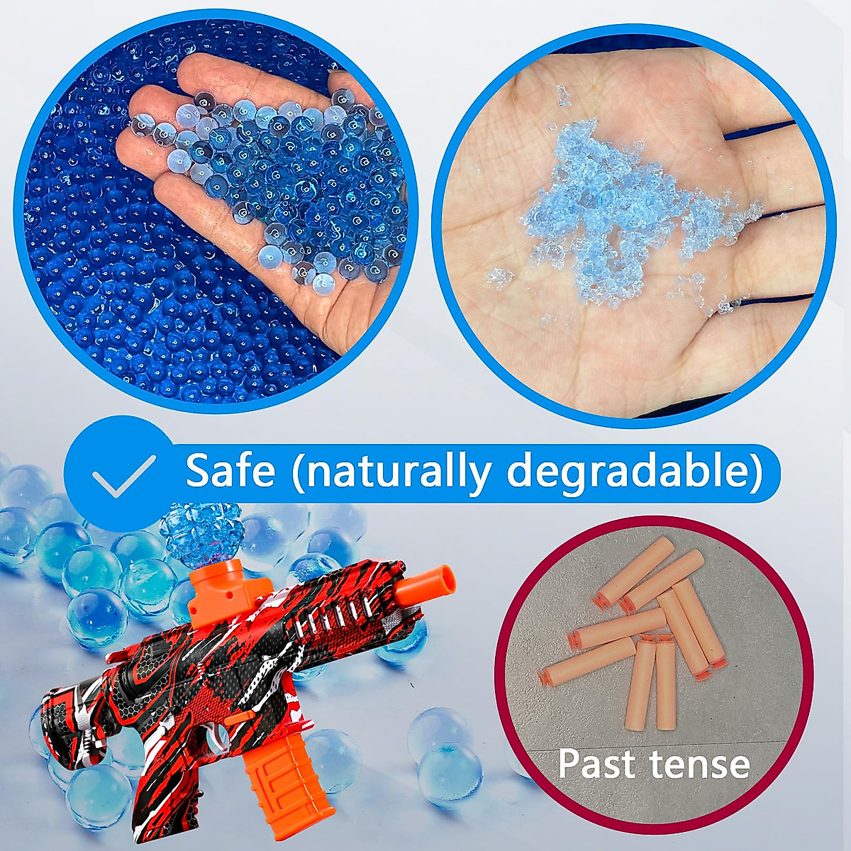 Toy Pirate Foam Blaster for Kids with Soft Foam Darts 20pcs Themed Pirate Buccaneer Costume Accessory for Boys Teen Old Year Ages Gift (red)