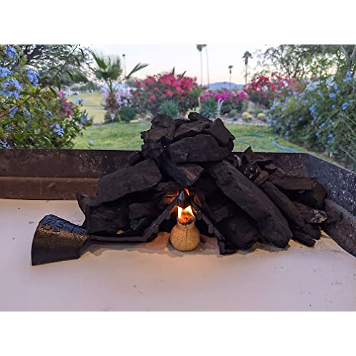 Brutal BBQ Fireguard Firewood and Charcoal Starter | Fire Starters for Grill | Easy to Use Grill Starter | Compact Firestarters for Outdoor Fire Pit | Coal Burner, Firewood and Charcoal Fire Starter