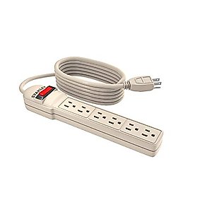 Stanley 30021 PowerMax 6 XL, 6-Outlet Power Strip w/ Long Cord , Beige