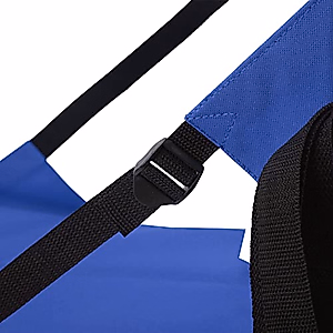 Tgoon Folding Bleacher Cushion, Portable Lightweight Folding Stadium Seat Oxford Cloth for Lawn(Blue)