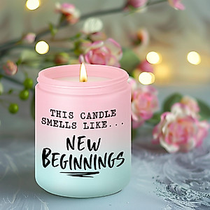 Miracu Scented Candles - New Beginnings Gifts for Women, New Job Gifts - Breakup, Divorce Gifts for Women Men - Congratulations Leaving Job Gifts, New Home Fresh Start New Chapter in Life Gifts