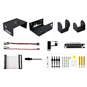 Bicool Jetson Nano Metal Case (E) /Enclosure for Jetson Nano 2GB Developer Kit with Reset and Power Buttons, Camera Holder, Compatible with Waveshare IMX219 Series Camera, Cooling Fan Fan-4010-5V