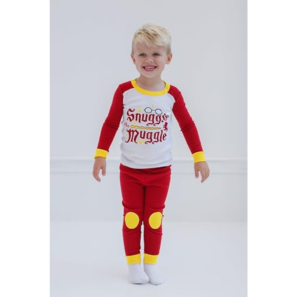 Harry Potter Infant Baby Boys Pajama Shirt and Pants Set White/Red 18 Months