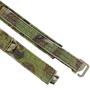 Tactical Inner Belt G Hook Underbelt Buckleless Loop Lining Battle Inner Duty Belt for Mens Waist EDC Gear (Multicam, Medium(31"-40"))