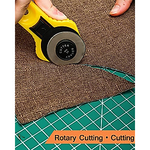 18" x 12" Self Healing Sewing Mat, Idemeet Rotary Cutting Mat for Craft, 5-Ply Blade Table Protecter Cut Board for Handcraft Project, A3, Green