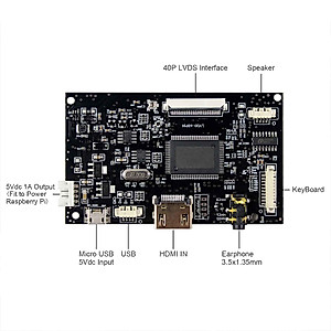 VSDISPLAY 8" 1024X768 IPS LCD 8 inch HJ080IA-01E with HD-MI Controller Board