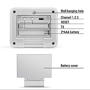 ThermoPro TX-2 433Mhz Fitting Rainproof Transmitter Additional Outdoor Sensor for Indoor Outdoor Thermometer Humidity Monitor of 433MHz, Batteries Included