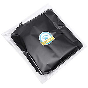 POPETPOP Bird Cage Cover Seed Catcher Birdcage Nylon Mesh Net Cover Skirt Guard (Black)