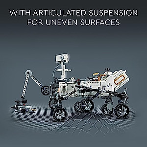 LEGO Technic NASA Mars Rover Perseverance 42158 Advanced Building Kit for Kids Ages 10 and Up, NASA Toy with Replica Ingenuity Helicopter, Great Gift for Kids Who Love Engineering and Science Projects