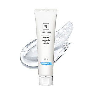 Toothnote Teeth Whitening Fluoride-Free Toothpaste for Sensitive Teeth, Whiten Tooth Enamel, Dry Mouth, Bad Breath, Muddy Taste - Helps Fresh Breath, Natural Oral Care (1 Aqua Mint)