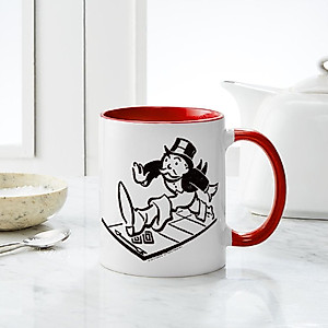 CafePress Monopoly Rich Uncle Pennybags Ru Ceramic Coffee Mug, Tea Cup 11 oz