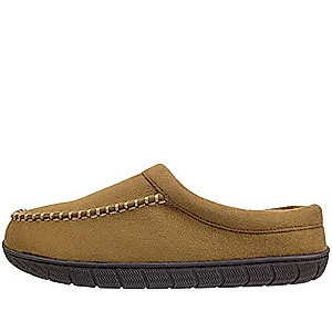 DOCKERS Men's Christopher Classic Casual Roll Collar Clog Slippers, Size 8 to 13 (Tan Rugged, Numeric_9_Point_5)