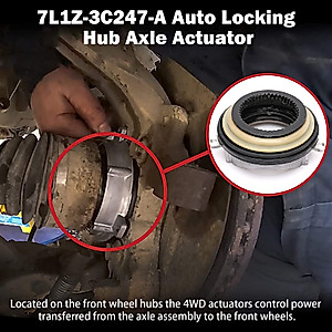 SHINEHOME 7L1Z-3C247-A Auto Locking Hub Axle Actuator 4x4 4WD IWE Fits Ford F150 2004-2015 Front Left Right 4-Wheel Hub Lock Actuator for Ford Expedition 2003-2015, Lincoln Navigator 2003-2015