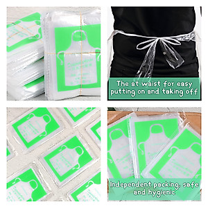 HKACSTHI 100 Pieces Disposable Aprons for Kids Aprons Kids Craft Aprons Kids Cooking Apron Disposable Paint Smocks Child Apron for Painting Child Art Apron