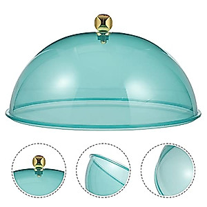 BESTonZON 1pc for Fruit Cloche Cuake Lid Home Household Umbrella Basting Restaurant Insulation Melting Microwave from Pan Oven Cheese Accessories to Convenient Plastic Clear Tent Outdoor