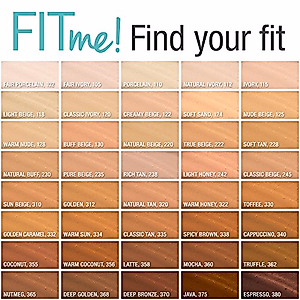 Maybelline Fit Me Matte + Poreless Liquid Foundation Makeup, Porcelain, 2 COUNT Oil-Free Foundation