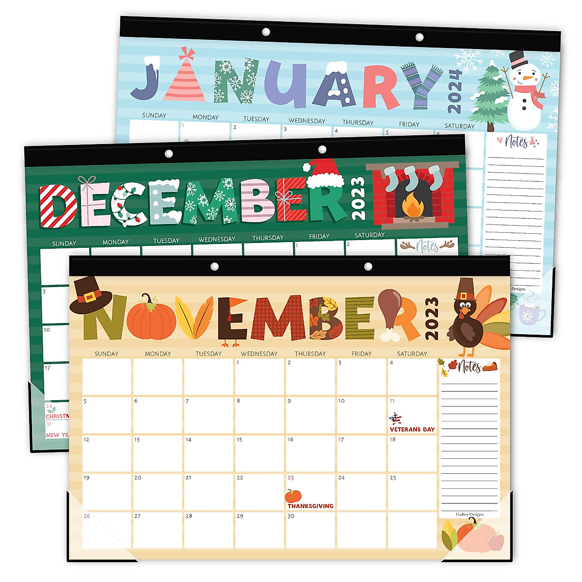 Doodle Large Desk Calendar 2023-2024 Calendar Desk Pad - 18 Month Calendar For Desk Calendars 2023-2024, 2023 Desk Planner 2023 Desk Calendar 11x17, Large Calendar 2023-2024 For Wall Calender 2023