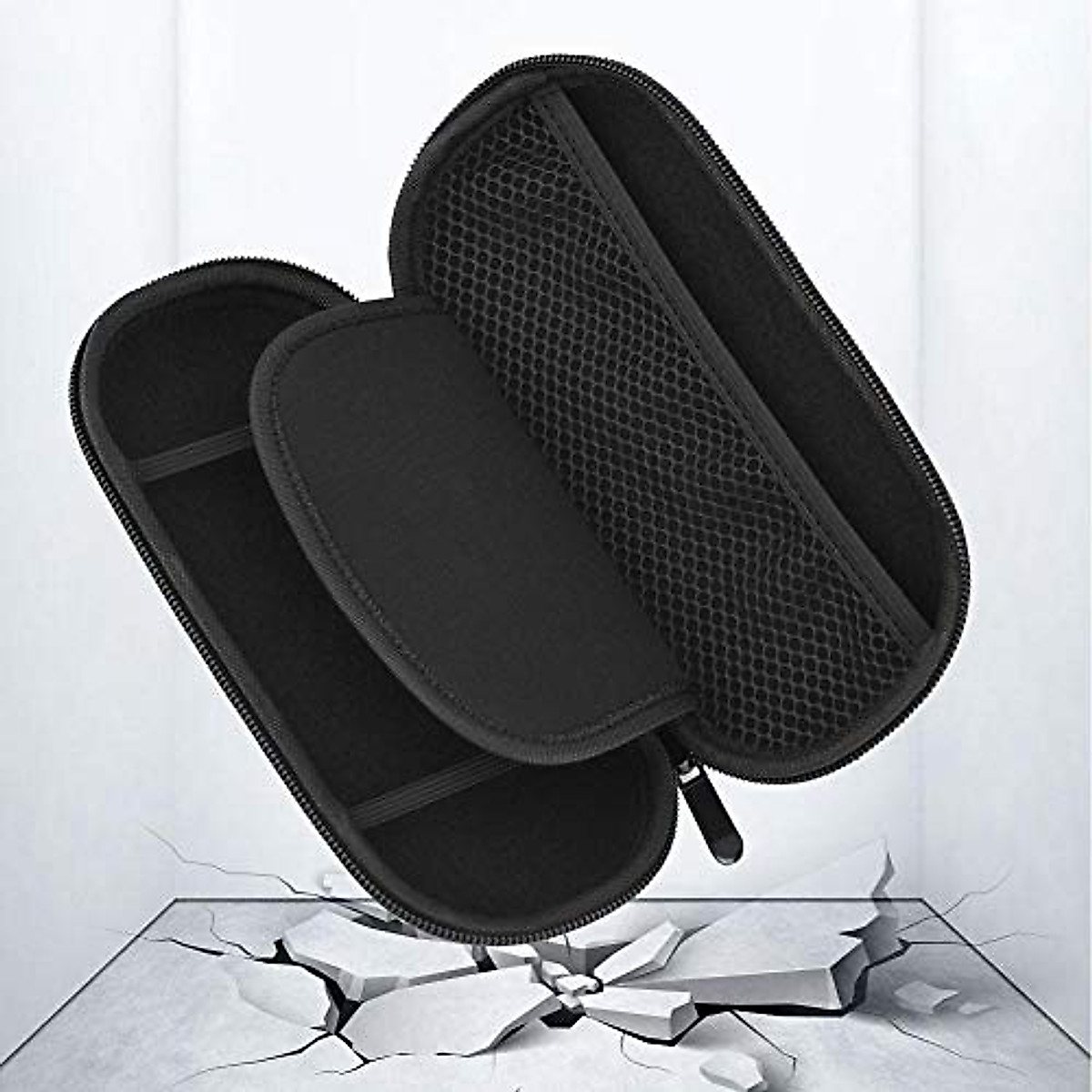 Bewinner Storage Case for PS Vita, Hard Case Protective Case for PS Vita Storage Bag, Shockproof, Waterproof, Travel Bag, Carry Bag Pouch for Sony PS Vita (Black)