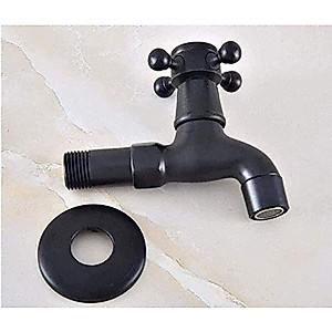 NZDY Faucet Oil Rubbed Bronze Outdoorgarden Water Tap Mop Pool Faucet Laundry Sink Cold Water Tap