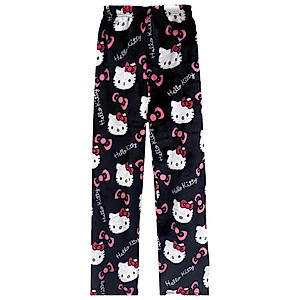 Anime Pajamas Pants Women's Girls Cartoon Cat All Character Print Flannel Lounge Sleep Bottoms Pajama Pants Christmas