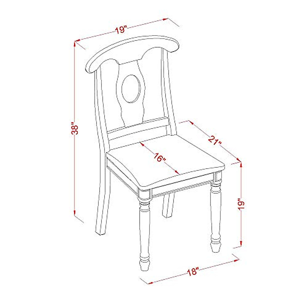 East West Furniture Avon 5 Piece Set for 4 Includes an Oval Table with Butterfly Leaf and 4 Linen Fabric Kitchen Dining Chairs, 42x60 Inch, Saddle Brown