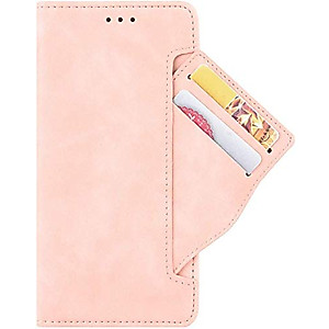 HualuBro Google Pixel 4 Case, Magnetic Full Body Protection Shockproof Flip Leather Wallet Case Cover with Card Slot Holder for Google Pixel 4 Phone Case (Pink)