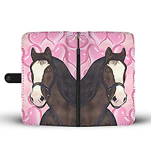 Dog Print Phone Case, Amazing Rottweiler Dog Print Smartphone iPhone Wallet Case. Stunning Faux Leather Wallet Phone Cover/Stand for Samsung Galaxy, iPhone 6/7/8/X with RFID Protection