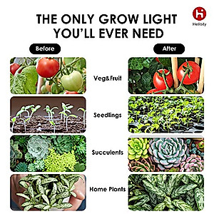 helloify A19 LED Plant Grow Light Bulb, 9W, Equivalent 100W, DIY Horticulture & Indoor Gardening, Growing Light for Indoor Plants, Flowers, Greenhouse, 2 Count, White and Red spectrum(Pink)