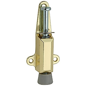 National Hardware N183-632 V811 Door Stop/Lock in Brass