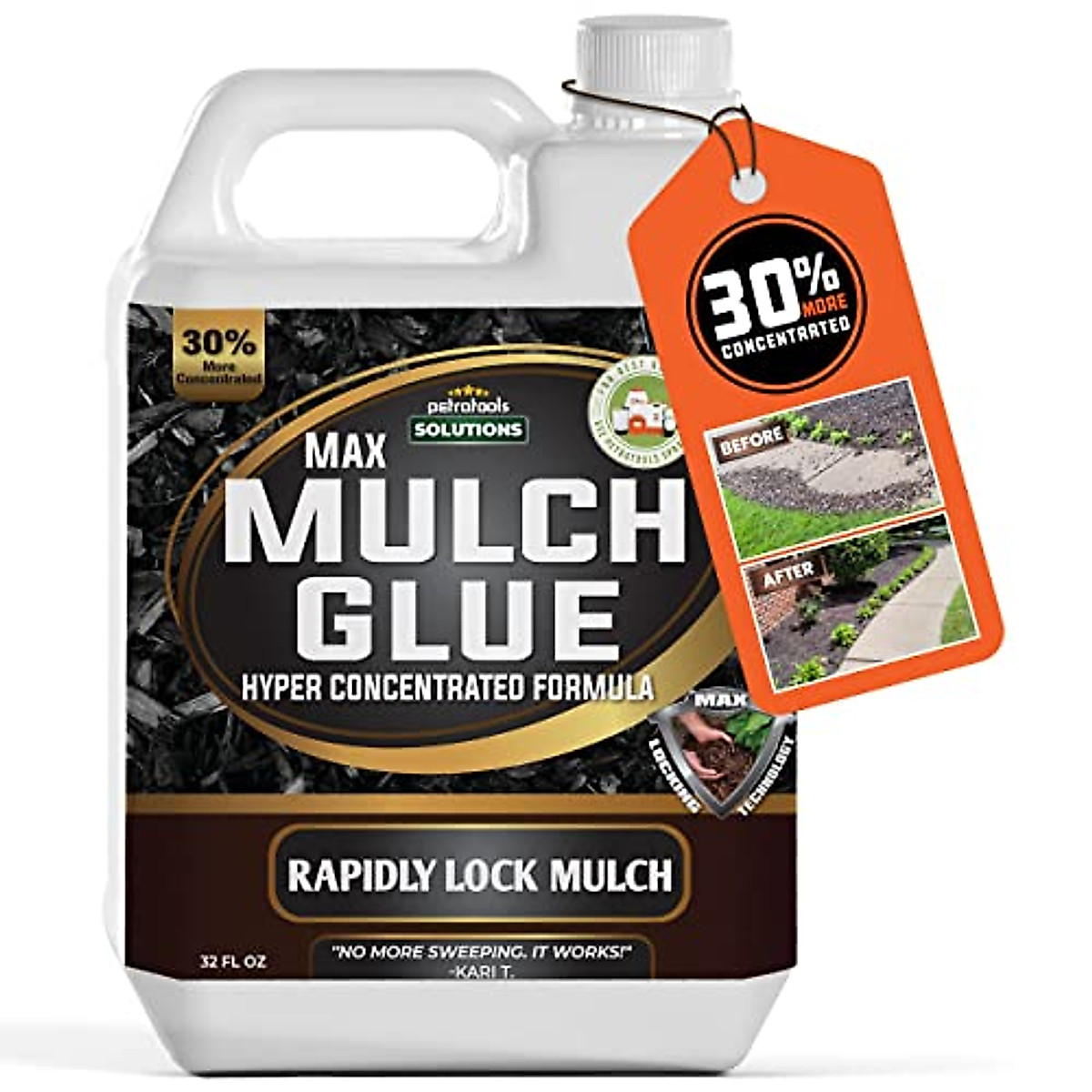 PetraTools Mulch Glue, Mulch Binder Glue, Small Gravel Binder ...
