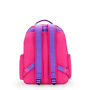 Kipling Women's Seoul 15” Laptop Backpack, Durable, Roomy with Padded Shoulder Straps, School Bag, Ultimate Dots, 13.75''L x 17.25''H x 8''D