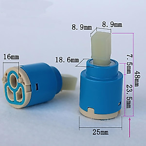 25mm Faucet Cartridge Replacement, CUPC Certified, Single Handle Faucet Valve for Kohler GP1093674, Pfister 9740740 Avalon/Treviso 26/529 Series 25mm Cartridge Sub Assembly, N25DW, N25D