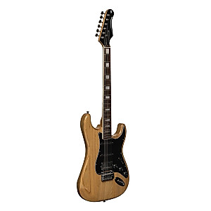 Stagg 6 String Solid-Body Electric Guitar, Right, Natural, Full (SES-60 NAT)