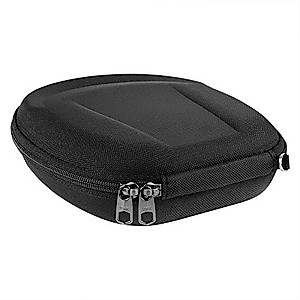 Geekria Shield Case Compatible with Jabra Elite 45h, Evolve2 30 MS Wired Headphones, Replacement Protective Hard Shell Travel Carrying Bag with Cable Storage (Black)