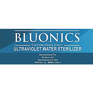 Bluonics UV Ultraviolet Light + Sediment & CTO Carbon Filter Set for our Well Water System > 4pcs 4.5" x 20" Whole House Cartridges