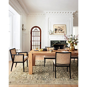 Loloi II Margot Collection MAT-04 Antique / Sage 5'-0" x 7'-6", .38" Thick, Area Rug, feat.CloudPile, Soft, Durable, Printed, Medallion, Low Pile, Non-Shedding, Easy Clean, Living Room Rug