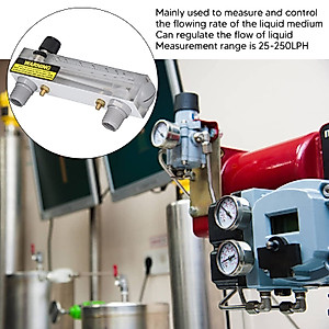 Water Meter Panel Mount Type Flowmeter,Premium Transparent Acrylic Panel Current Meter - Large Range Liquid Current Measurement and Control for Accurate Applications