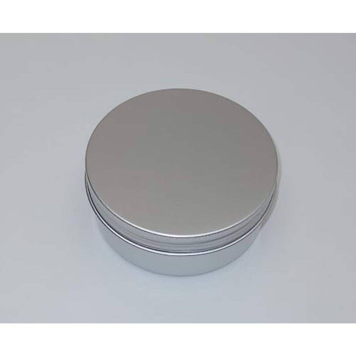 JL Missouri Parts & Misc. 2x 3.75 Diameter 1.5" Deep 8 oz Ounce Aluminum Tin Cans. Bare Screw Top New Containers Storage Cream Spices Etc