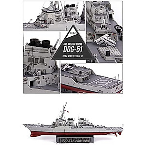 Academy Plastic Model 1/350 Scale USS Arleigh Burke DDG-51 Military Ship Kit #14406 Navy