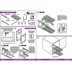 Hold N’ Storage 2 Tier Pull Out Cabinet Organizer – Heavy Duty Metal with 5 Year Limited Warranty -12.5"W x 21"D x 16-1/2"H