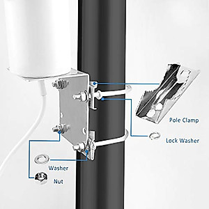 ZDTECH High Gain 10-12dBi External SMA Male/Dual SMA Male 3G 4G 5G LTE Omni Directional Outdoor Antenna for Mobile Cell Phone Cellular 4G/LTE/5G Router Modem Gateway(698-4000 MHz)