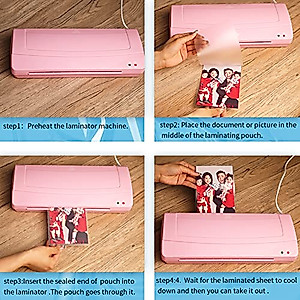 Uinkit Thermal Laminating Pouches 3mil Laminating Sheets 4.3x6.3 inches for Sealed 4x6 Photo Card Documents, Glossy Clear Laminator Pouch Rounded Corner 120Pack
