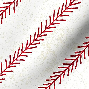 Spoonflower Fabric - Baseball, Stitch, Sport, Ball, Kids, Classic, American, Summer, Game, Printed on Petal Signature Cotton Fabric by The Yard - Sewing Quilting Apparel Crafts Decor
