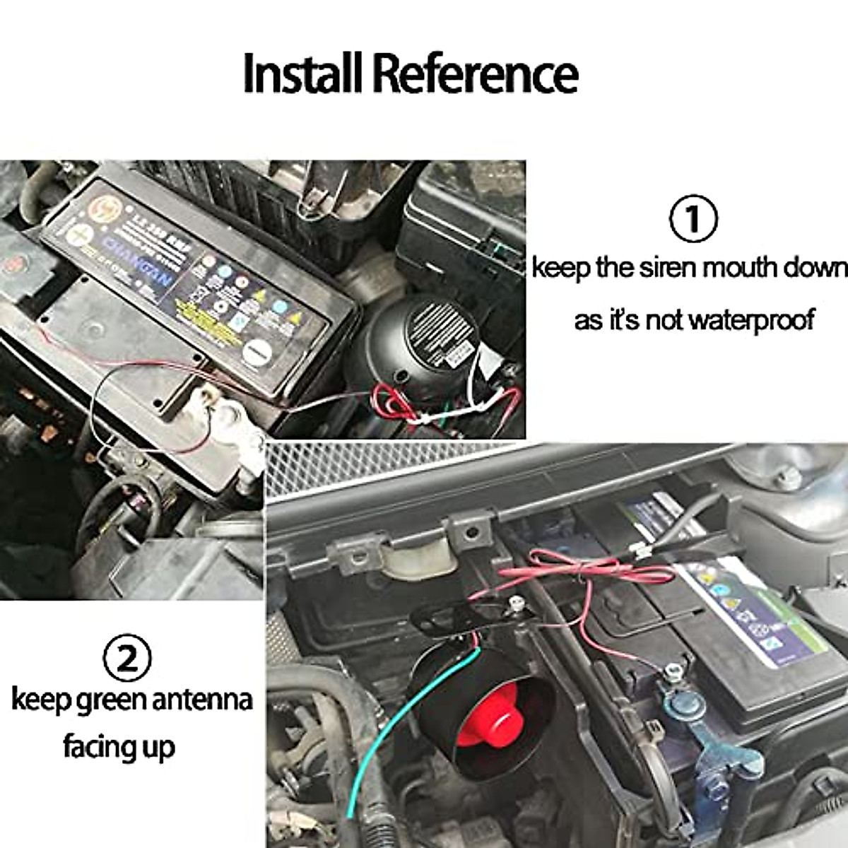 VJOYCAR DIYV1 1-Way Wireless Car Alarm Vehicle Security System Anti-Theft Burglar Vibration Sensor Horn Siren Universal 12V Auto Anti-Theft Protection System Simple DIY Install