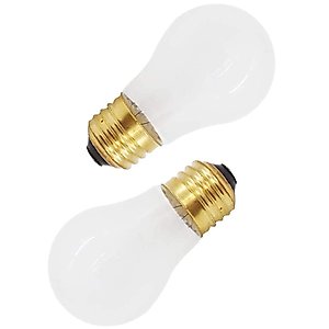AMI PARTS 8009 Bulb 40w 130v E26 Replacement Light Specially Designed to Withstand Extreme Temperatures Often Used to Light The Inside of Refrigerators and Ranges (2pcs)