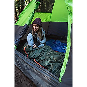 Stansport Scout- 3 Lb - 33 in X 75In Rect. Sleeping Bag - Forest Green