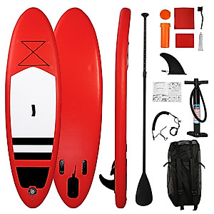 Inflatable Paddle Boards with Non-Slip Deck, Ultra-Light Stand Up Paddle Board Surf Board with Accessories & Carry Bag, Wide Stable Design for Adults and Youth