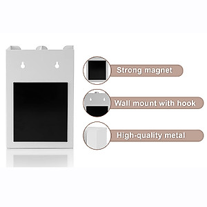 Magnetic Dryer Ball Holder for Laundry Room,Iron Dryer Ball Dispenser for Laundry Storage Container,Laundry Dryer Balls Organizer,Magnetic Dryer Ball Basket,Laundry Room Organizer,White(No Balls)